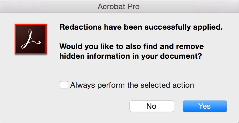 How to correctly redact a PDF using Adobe Acrobat - One Legal