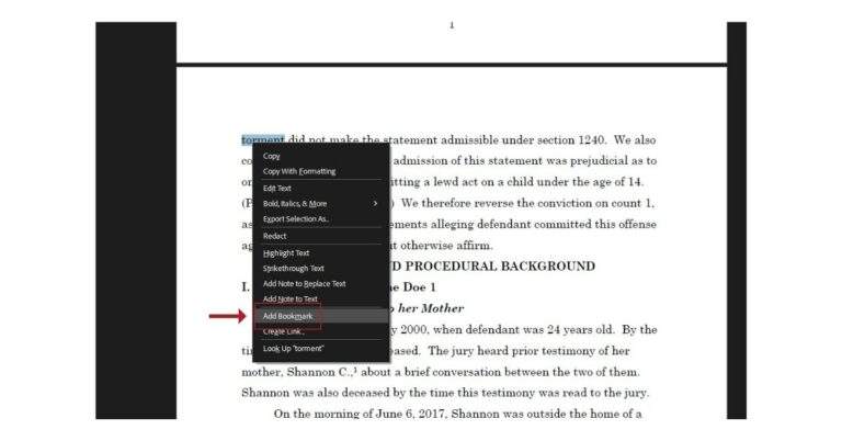 How to add bookmarks to a PDF (Acrobat, Word, MacOS, and more) - One Legal