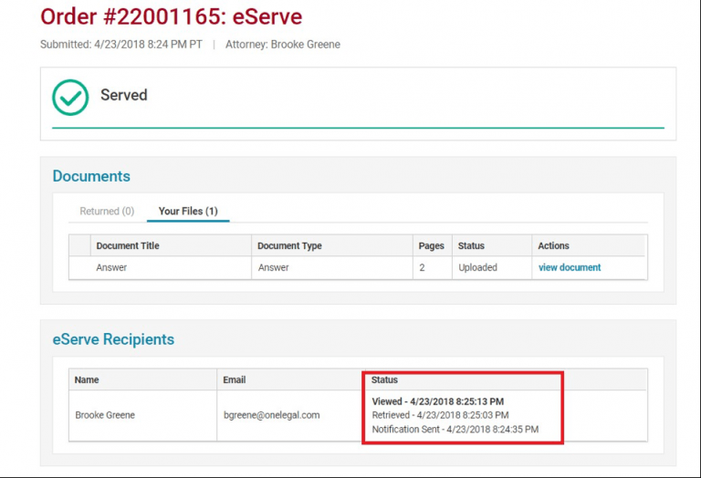 eFiling 101 for Los Angeles: electronic service - One Legal
