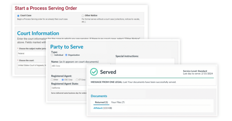 What are the federal rules for service of process? - One Legal
